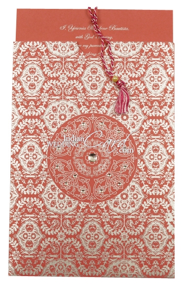 D-3216, Pink Color, Shimmery Finish Paper, Designer Multifaith ...