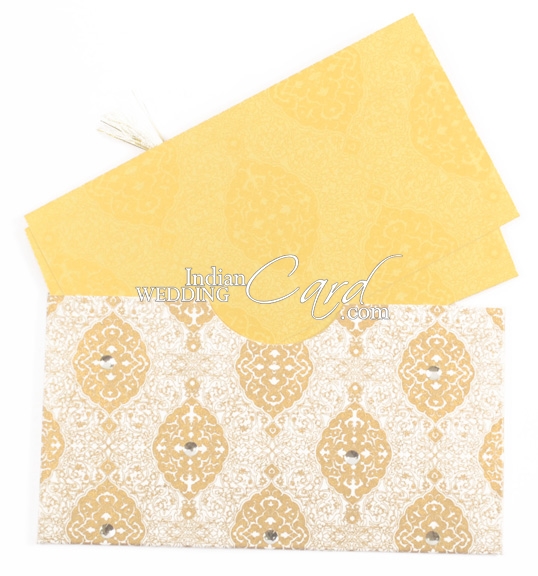 D-4773, White Color, Small Size Cards, Designer Multifaith Invitations.