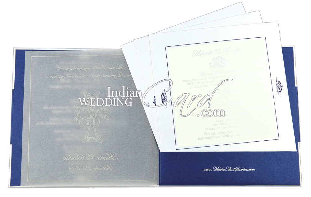 D-6646, White Color, Shimmery Finish Paper, Designer Multifaith ...