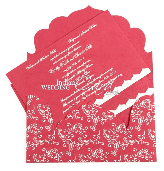 D-796, Pink Color, Handmade Paper, Small Size Cards, Designer ...