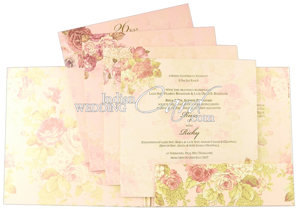 D-8433, Yellow Color, Shimmery Finish Paper, Designer Multifaith ...