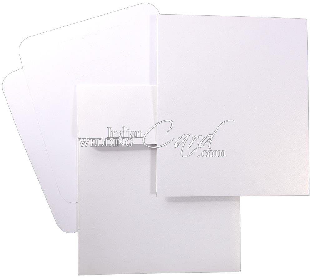 D-9660, White Color, Shimmery Finish Paper, Designer Multifaith ...