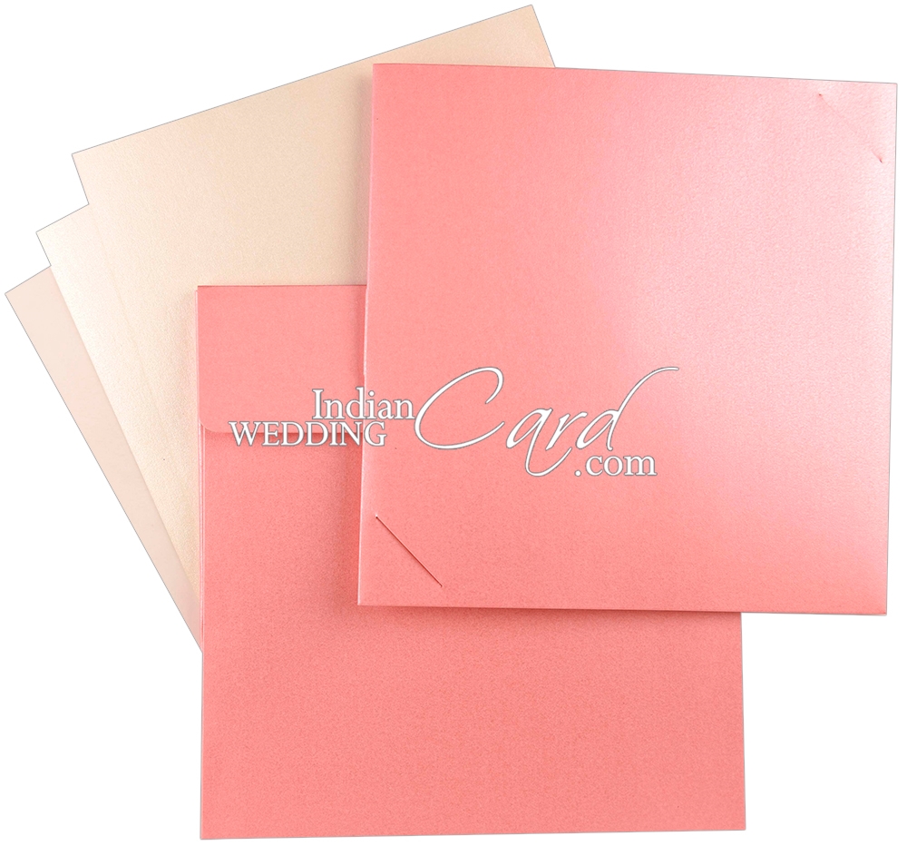 IWLV141, Pink Color, Shimmery Finish Paper, Laser Cut Cards, Ribbon ...