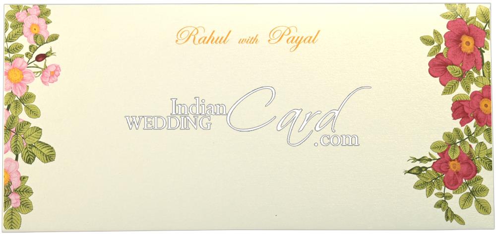 S1232, Cream Color, Shimmery Finish Paper, Scroll Invitations, Jewish ...