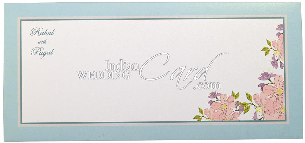 S1234, Blue Color, Shimmery Finish Paper, Scroll Invitations, Jewish ...