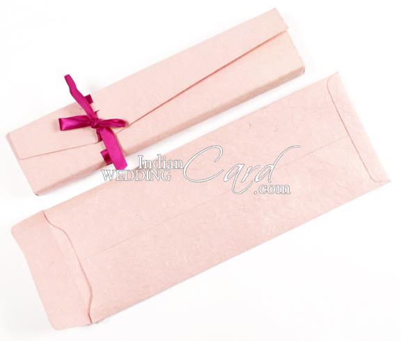 S148, Pink Color, Handmade Paper, Scroll Invitations, Birthday ...
