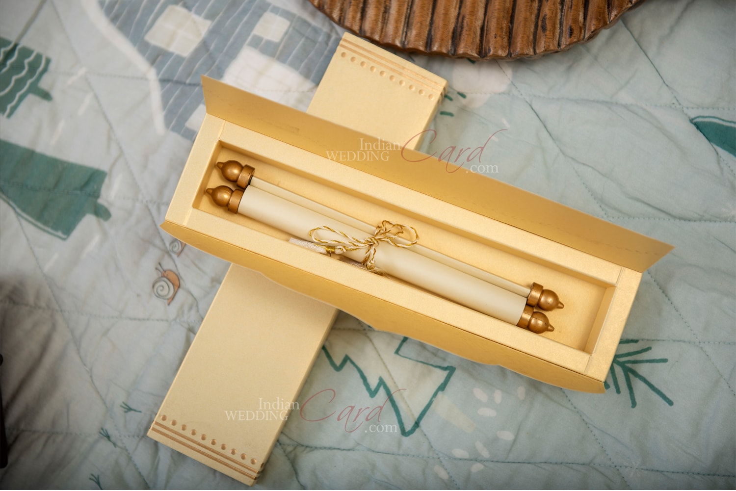 S707, Cream Color, Shimmery Finish Paper, Scroll Invitations, Jewish ...