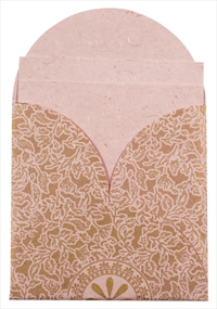 D-3642, Pink Color, Handmade Paper, Light Weight Cards, Designer ...