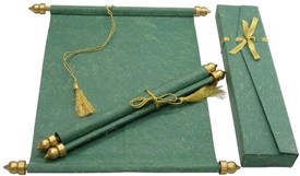 S20, Blue Color, Handmade Paper, Scroll Invitations, Jewish Invitations ...