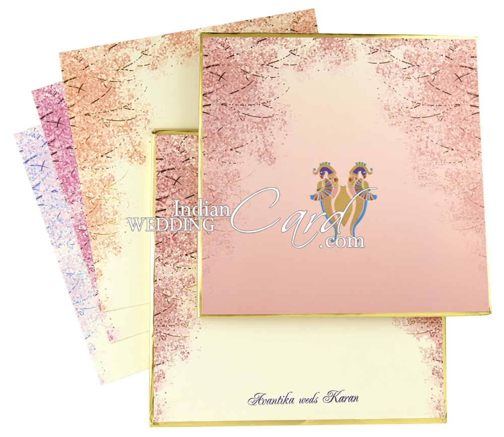 IWRE277, Pink Color, Multicolor Offset Cards.