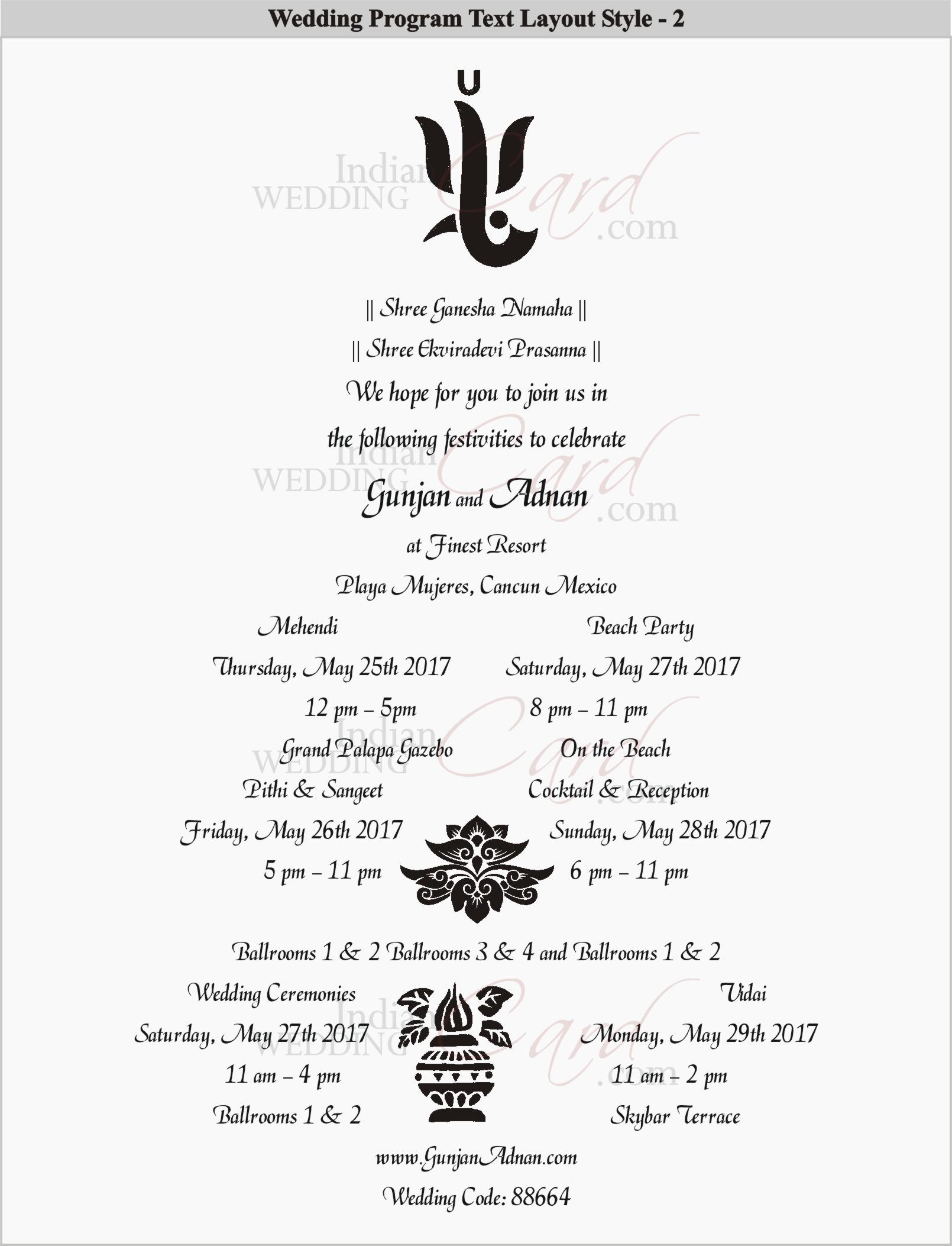 Wedding program layout 60 photos - Astyledwedding.com